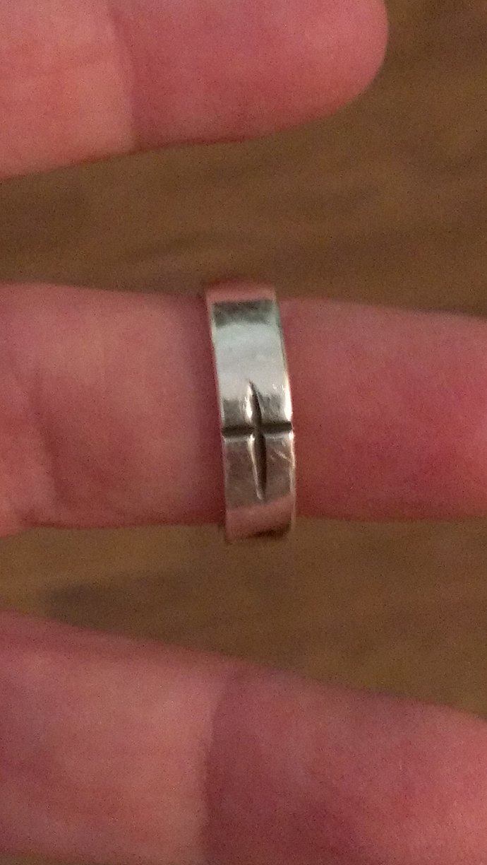 Sterling Silver “Trinity Cross” Ring – Silver Dimensions